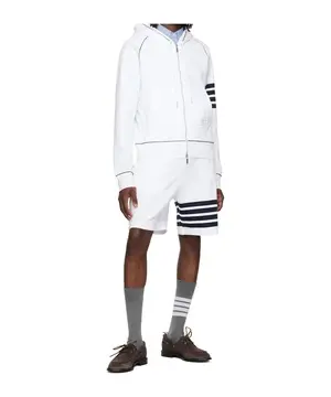 Thom Browne Loopback Stripe-detail Hoodie