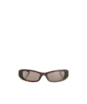 Balenciaga Geometric Sunglasses - Brown