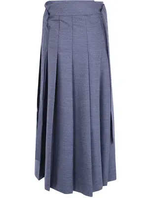 RÓHE Pleated Midi Skirt