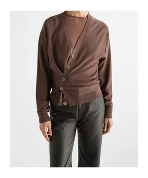 LEMAIRE Relaxed Twisted Cardigan In Merino Blend
