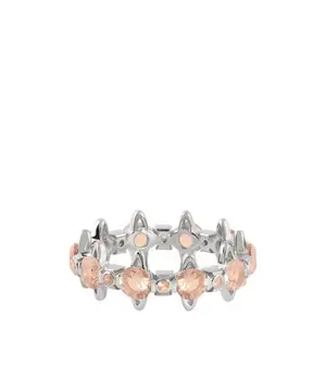 VIVIENNE WESTWOOD Warwick Ring - Platinum/peach Color