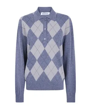RÓHE Long-sleeved Knitwear - Greyoatcheck
