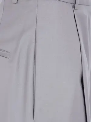 RÓHE Pleated Front Trousers With Belt Loops