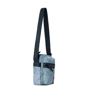 Stone Island Logo Patch Messenger Bag - Blue