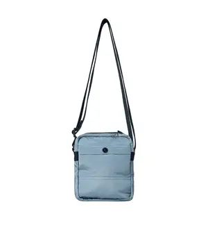 Stone Island Logo Patch Messenger Bag - Blue