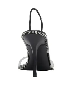 Alexander Wang Logo Strass Heeled Sandals