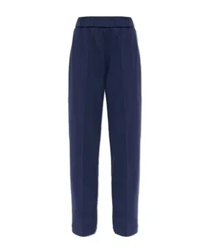 Moncler Elastic-waist Casual Trousers - Navy Blue