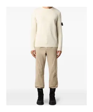 Stone Island Ribbed-knit Crew-neck Sweater
