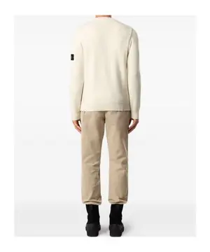 Stone Island Ribbed-knit Crew-neck Sweater