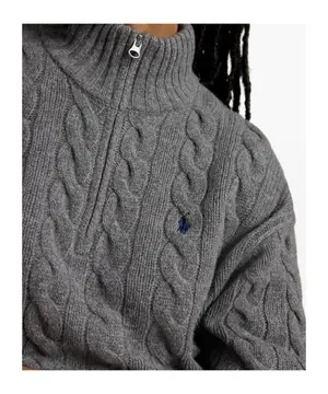Polo Ralph Lauren Cable-knit Quarter-zip Sweater
