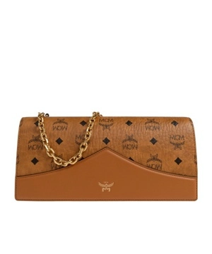 Mcm Diamond Shoulder Bag - Brown