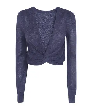 TWINSET Solid-color Double-knit Top