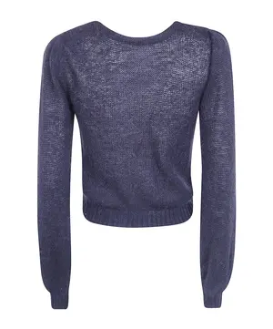 TWINSET Solid-color Double-knit Top