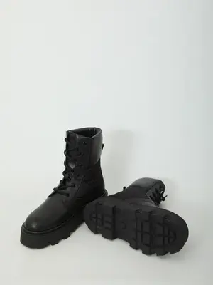 Moncler Lace-up Ankle Boots