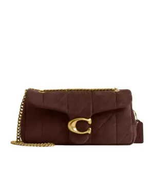 COACH Tabby Quilted Shoulder Bag - Brass/dark Chocolate