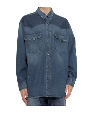 MAISON MARGIELA Long-sleeved Denim Shirt