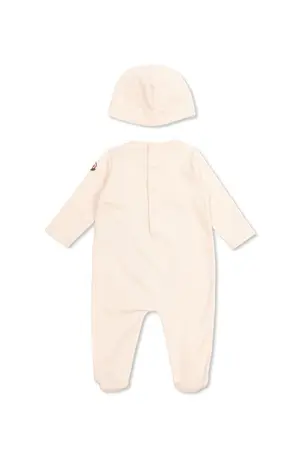 Moncler Baby Bodysuit And Hat Set