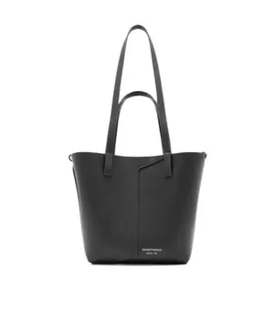 Emporio Armani 1981 Leather Shoulder Bag - Black