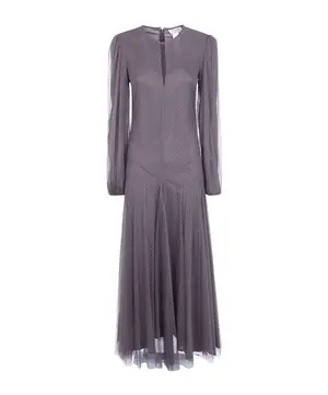 TWINSET Sheer Long-sleeve Dress