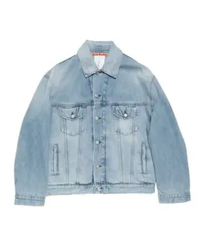 Acne Studios Relaxed Fit Denim Jacket - Light Blue