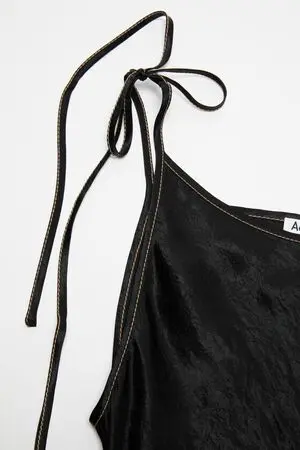 Acne Studios Sleeveless Satin Maxi Dress