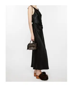 Acne Studios Sleeveless Satin Maxi Dress