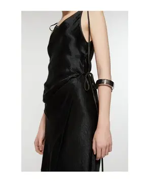 Acne Studios Sleeveless Satin Maxi Dress