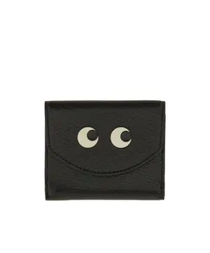 ANYA HINDMARCH Eyes Compact Wallet - Black