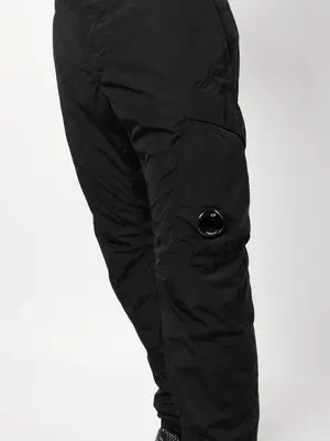 C.P. COMPANY Lens-detail Tapered Track Pants - Black