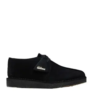 Clarks Desert Trek Derby Shoes - Black