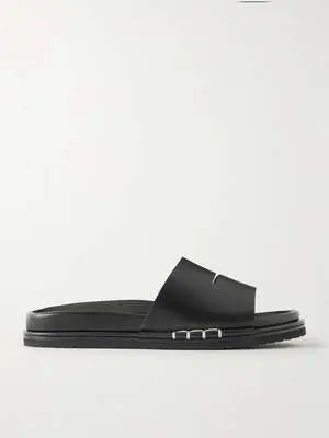 JW Anderson Fussbett Leather Sandals - Black