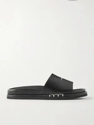 JW Anderson Fussbett Leather Sandals - Black