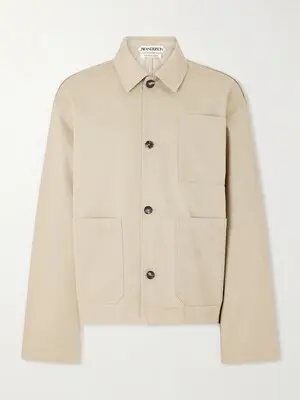 JW Anderson Logo Embroidered Cotton Twill Jacket
