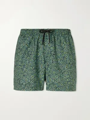 Dries Van Noten Printed Swim Shorts - Green