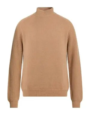 DANIELE FIESOLI Turtleneck Camel Size Wool, Cashmere