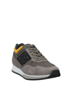 Hogan Sneakers Lead Size Leather, Textile Fibers