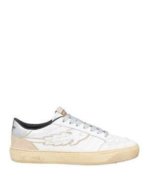 ENTERPRISE JAPAN Low-top Calfskin And Cow Leather Sneakers - White
