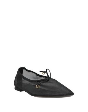 ODISSI Perforated Mesh Ballet Flats With Bow Detailing