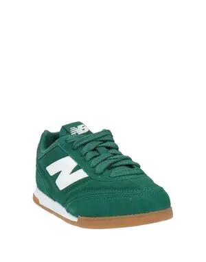 NEW BALANCE Suede And Textile Low Top Sneakers - Green