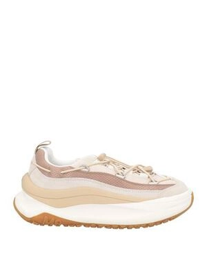 Moon Boot Sneakers Size Leather, Textile Fibers - White