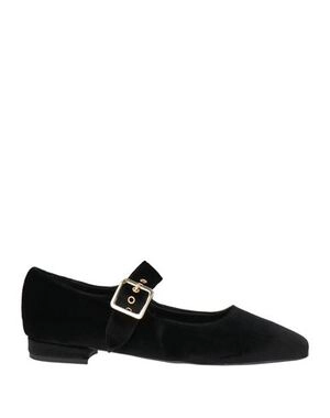 CARLA G. Ballet Flats Size Textile Fibers - Black
