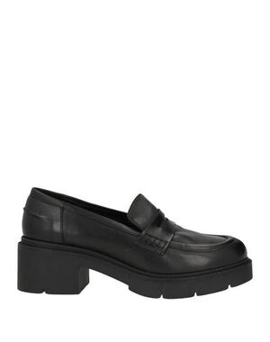 CARLA G. Leather Loafers With Block Heel