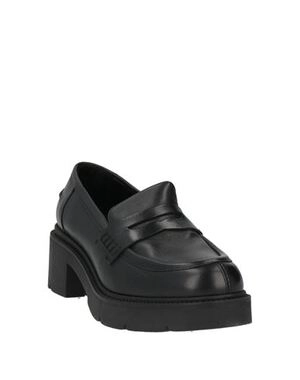 CARLA G. Leather Loafers With Block Heel