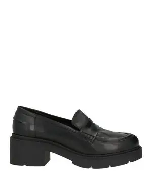 CARLA G. Leather Loafers With Block Heel