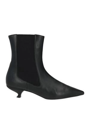 CARLA G. Leather Pointed Toe Spool Heel Chelsea Boots