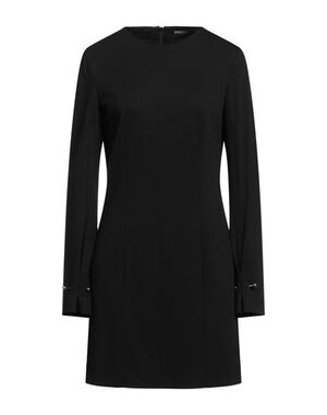 DONDUP Woman Mini Dress Black Size 4 Viscose, Polyamide, Elastane Black