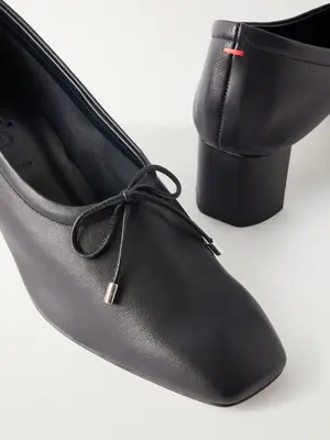 AeydĒ Narissa 45 Bow-detail Leather Pumps