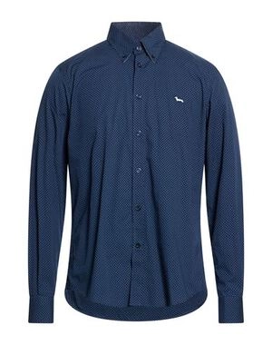HARMONT & BLAINE Man Shirt White Size S Cotton Navy