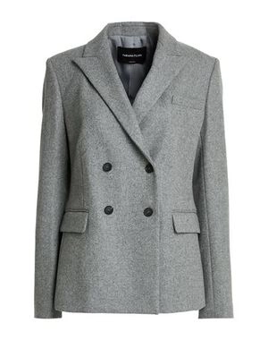Fabiana Filippi Blazer Size Virgin Wool, Polyamide, Elastane - Grey