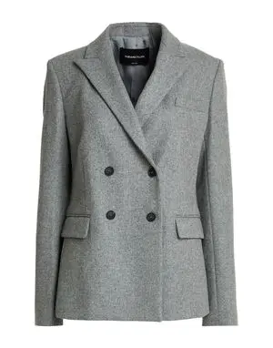 Fabiana Filippi Double-breasted Blazer In Virgin Wool Blend